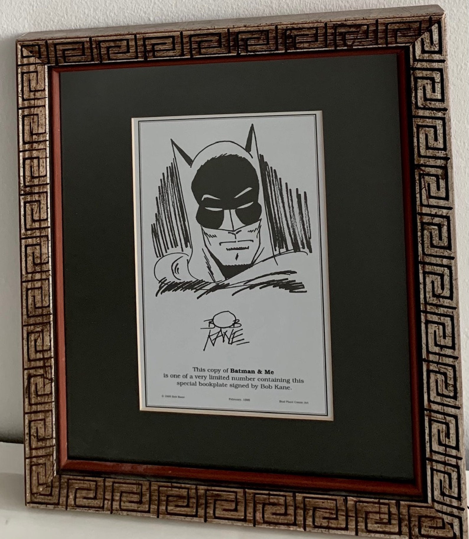 Bob Kane Batman & Me Autograph Original Signature 1995 In | Etsy