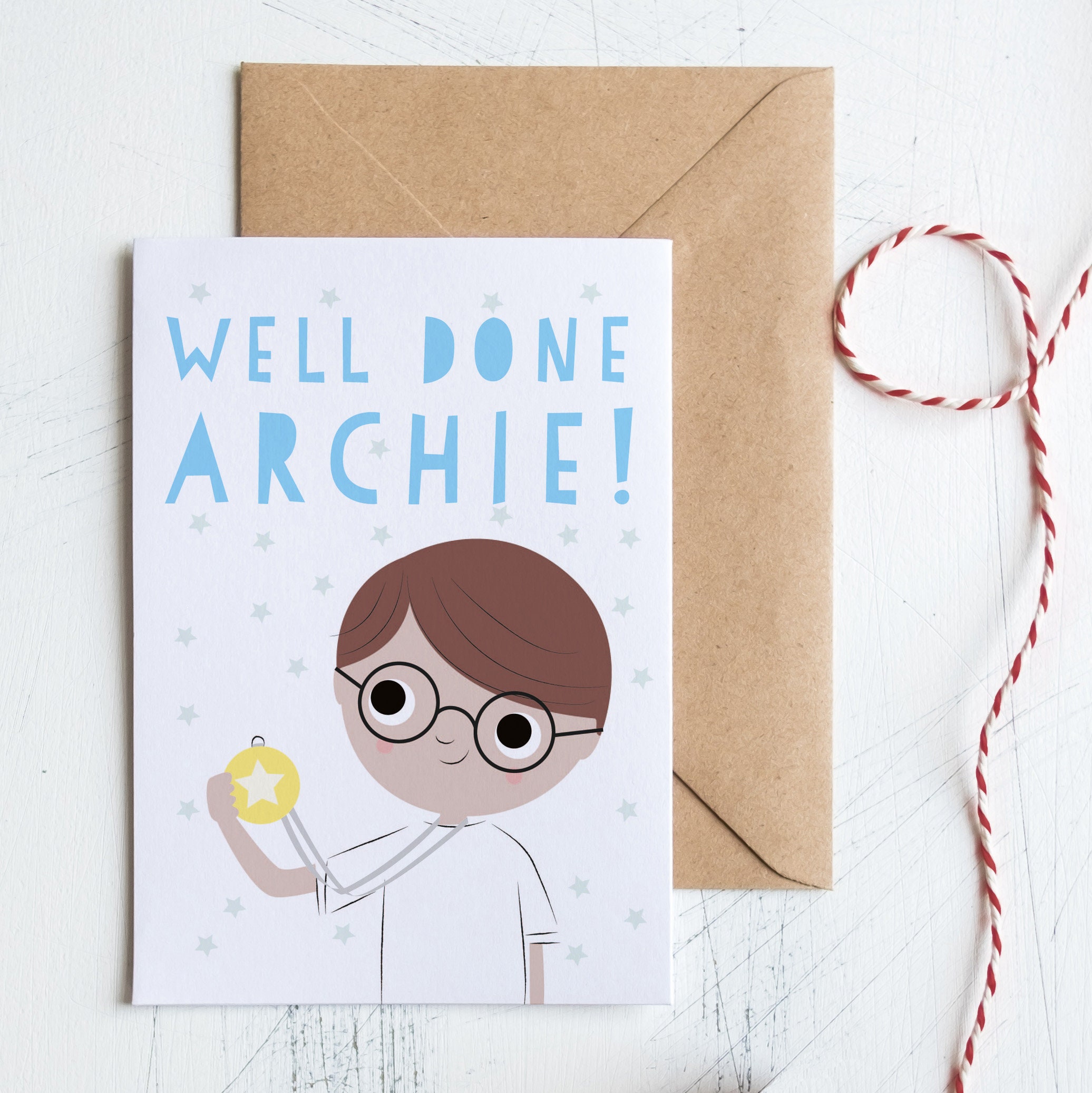 Customised Gymnastics Card - Congratulations, Good Luck or Well Done ...