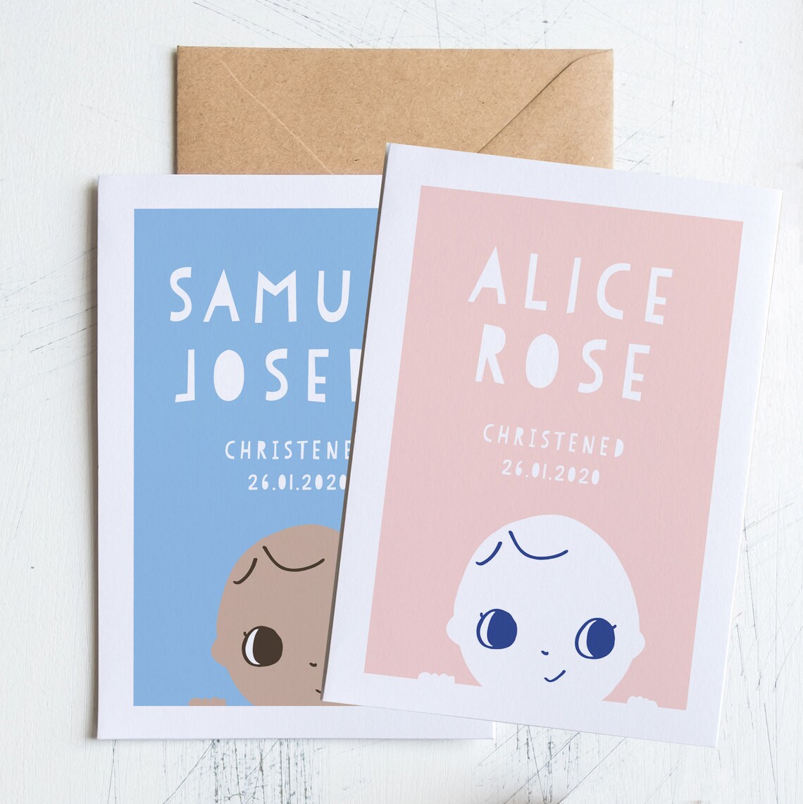 Christening Card Naming Day Card Personalised Christening - Etsy