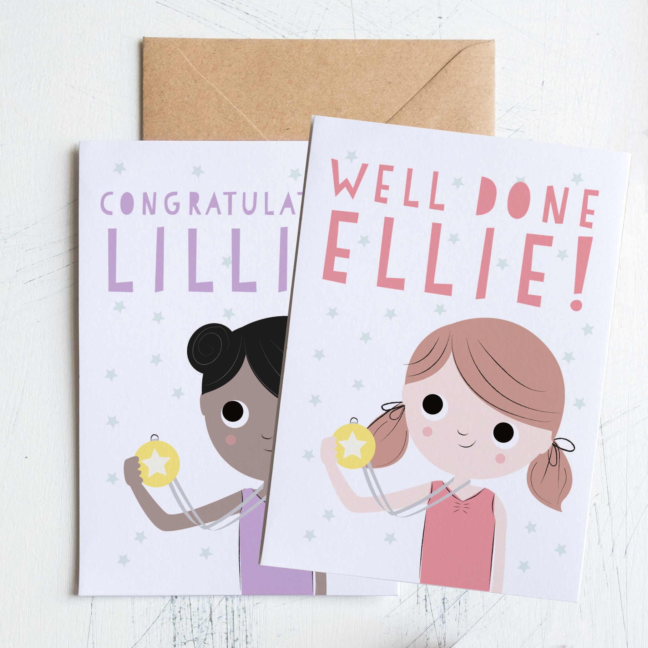 Customised Gymnastics Card - Congratulations, Good Luck or Well Done - Etsy