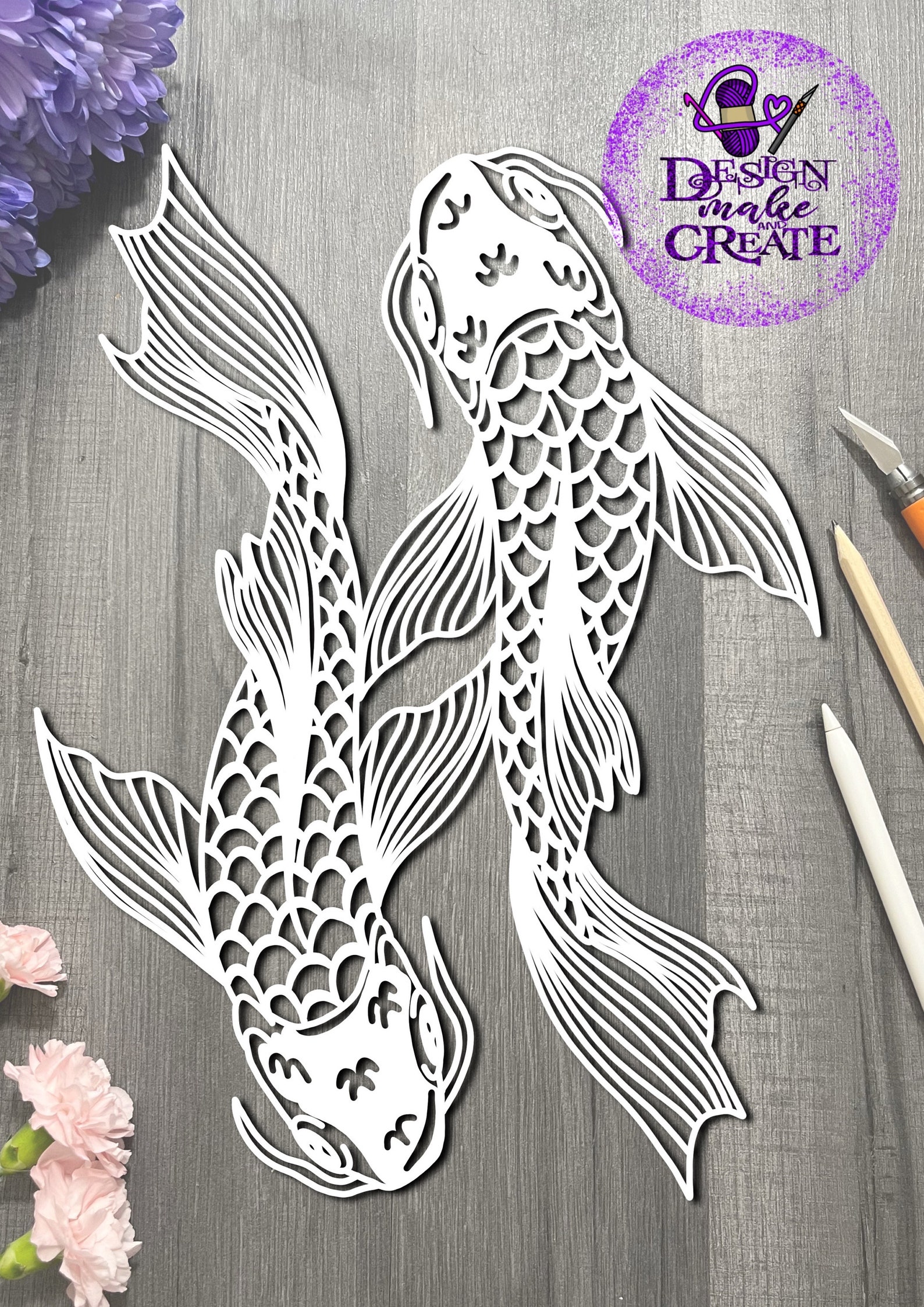 Fish Paper Cutting Template - Etsy