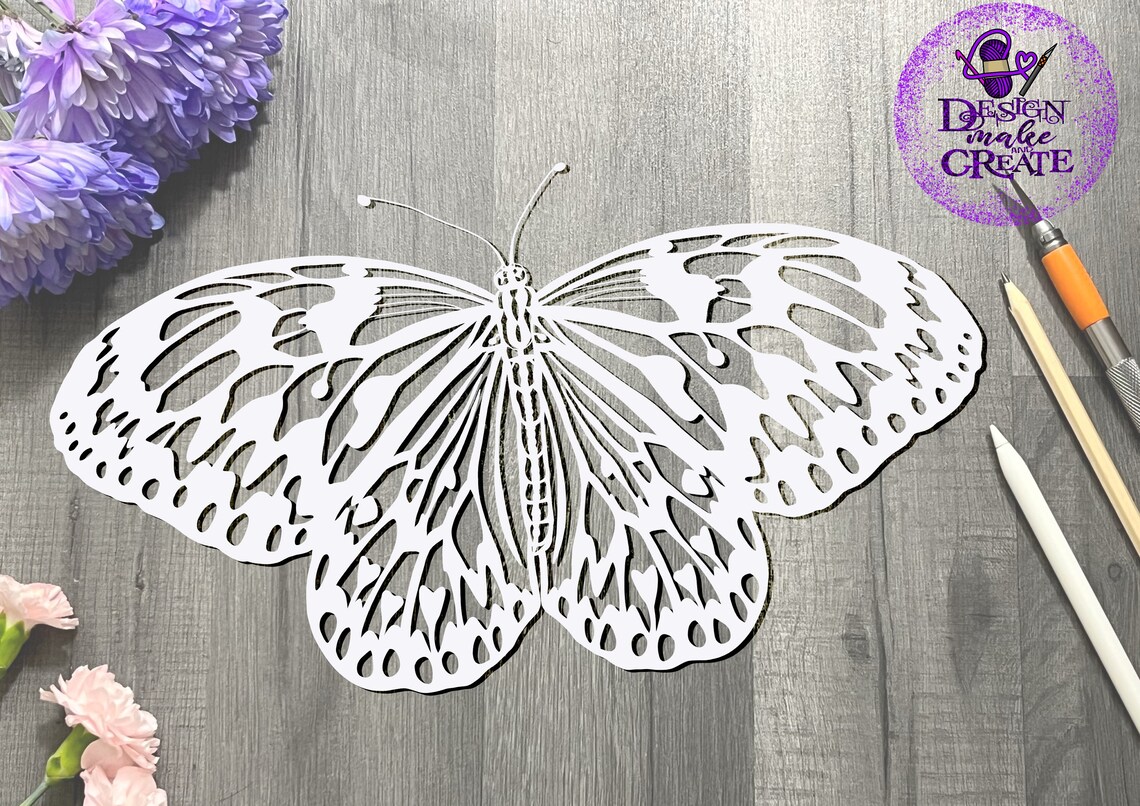 Butterfly Paper Cutting Template - Etsy