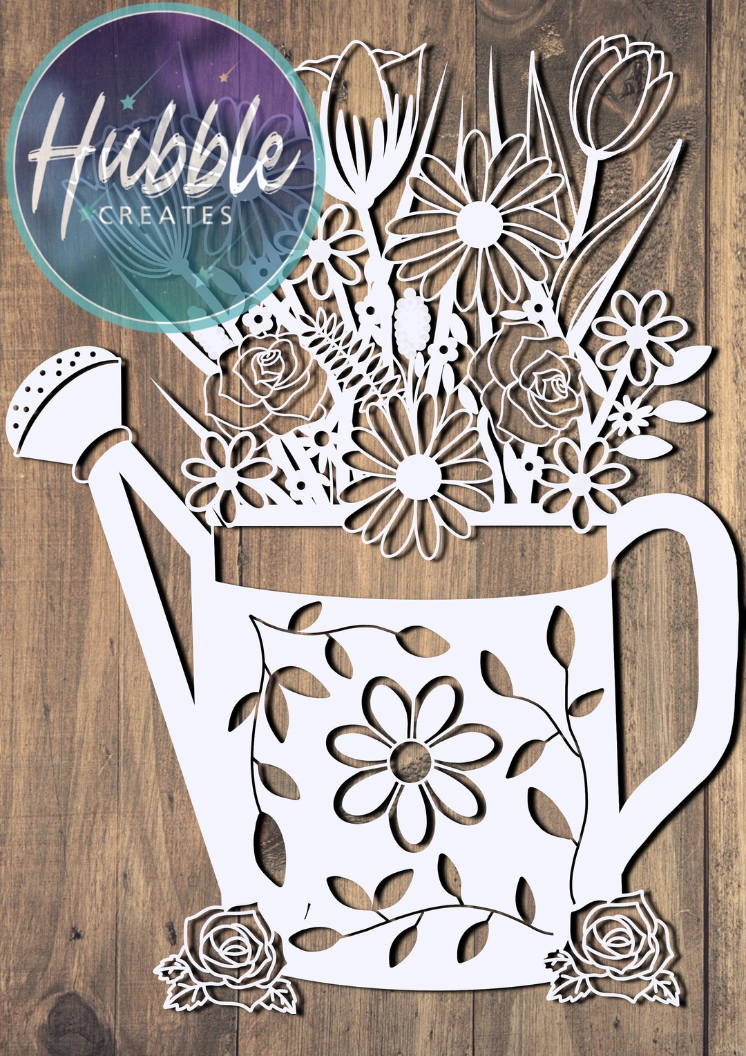 Watering Can Paper Cutting Template - Etsy