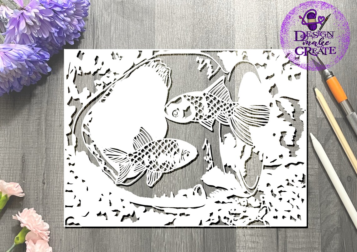 Fish Tank Paper Cutting Template - Etsy