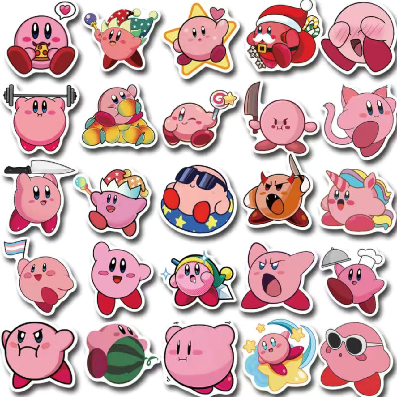 KIRBY Stickers Gamer Stickers Vinyl Stickers 10-50 Pcs - Etsy