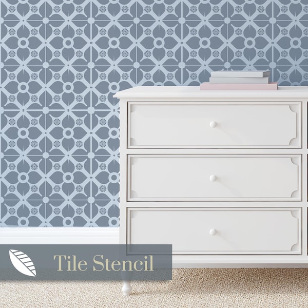 Moroccan Tile Stencil - Etsy