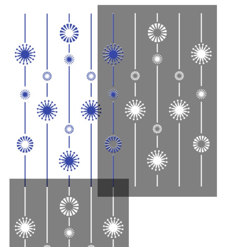 HANGING STARS All over Wallpaper Stencil / Reusable Stencil / | Etsy