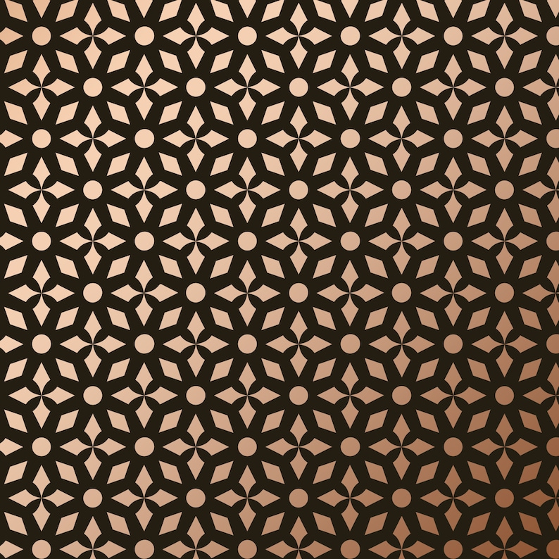 Star & Diamond Moroccan Stencil. Repeating Design for Furniture and ...