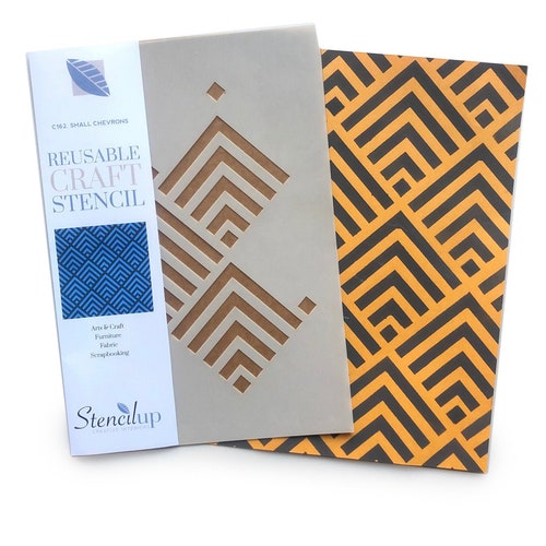 Small Chevrons Craft Stencil for Furniture Painting and Other - Etsy UK