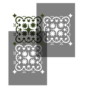 TAZA Moroccan Tile Stencil, Idea for Crafts and Upcycling, - Etsy