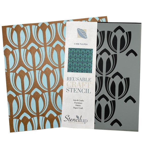 Mid Century Stencil - Etsy