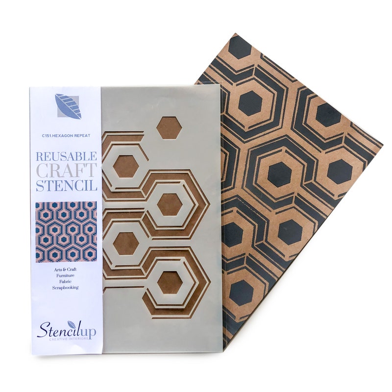 Hexagon Stencil - Etsy