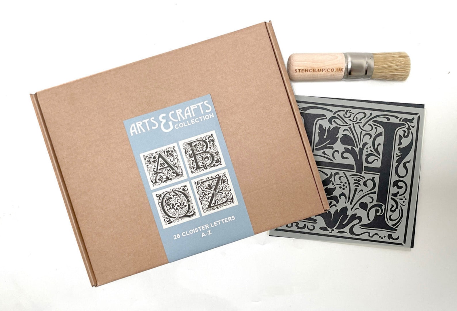 William Morris Cloister Letter Stencil Set: Illuminated Alphabet With ...