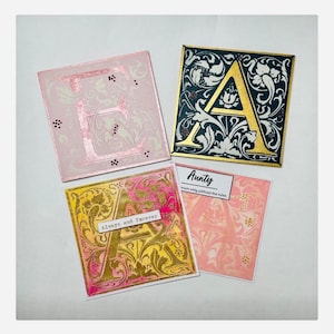 William Morris Cloister Letter Stencil Set: Illuminated Alphabet With ...