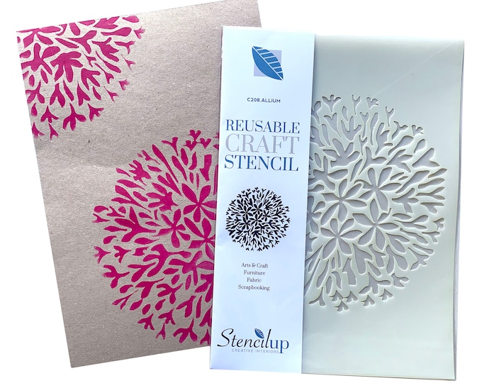 Allium Flower Stencil From the Stencil Studio. Reusable Stencil for ...