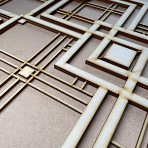 ARGYLE Multi Layered Wooden Inlay Only Panel for Furniture. Self ...