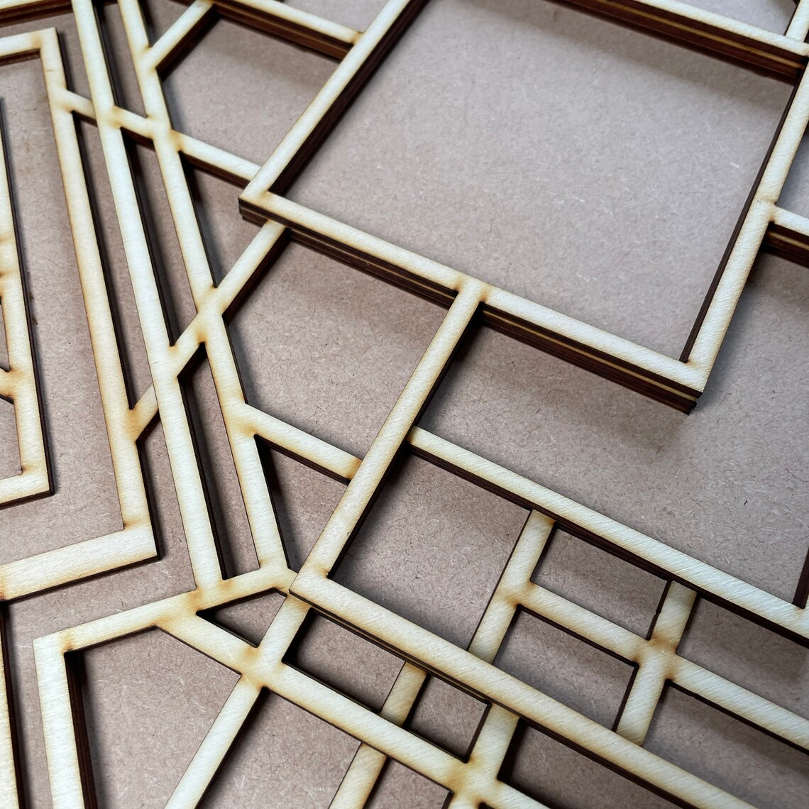 DECO TRELLIS Multi Layered Wooden Inlay Only Panel for - Etsy