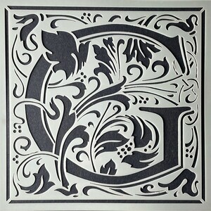 William Morris Cloister Letter Stencil Set: Illuminated Alphabet With ...