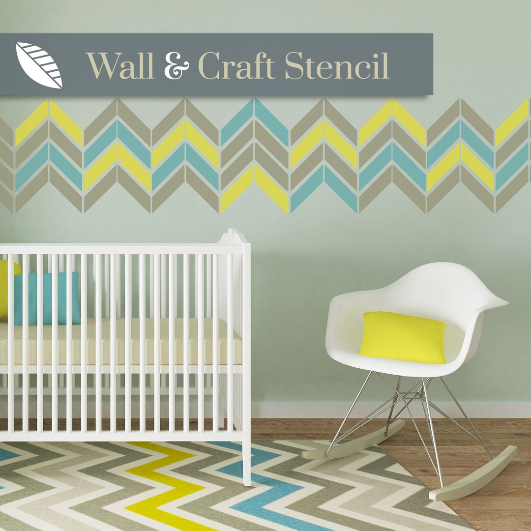 CHEVRON Stencil for Painting. Create a Classic Herringbone Pattern With ...