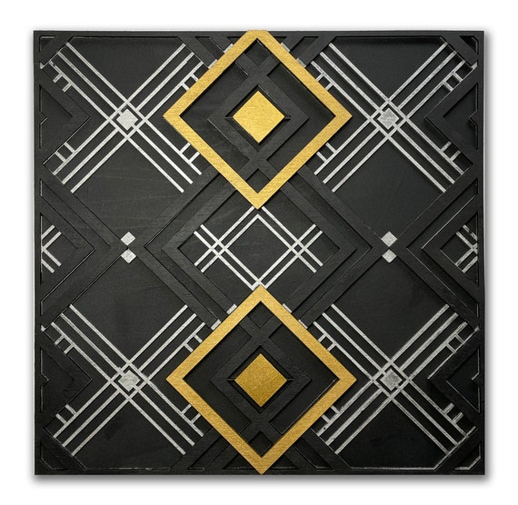 ARGYLE Multi Layered Wooden Inlay Only Panel for Furniture. | Etsy