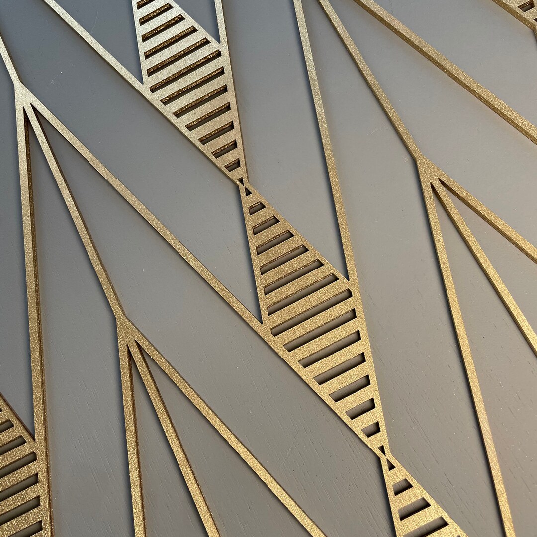 VICTORIOUS Wooden Inlay Only Panel for Furniture. Art Deco Panel From ...