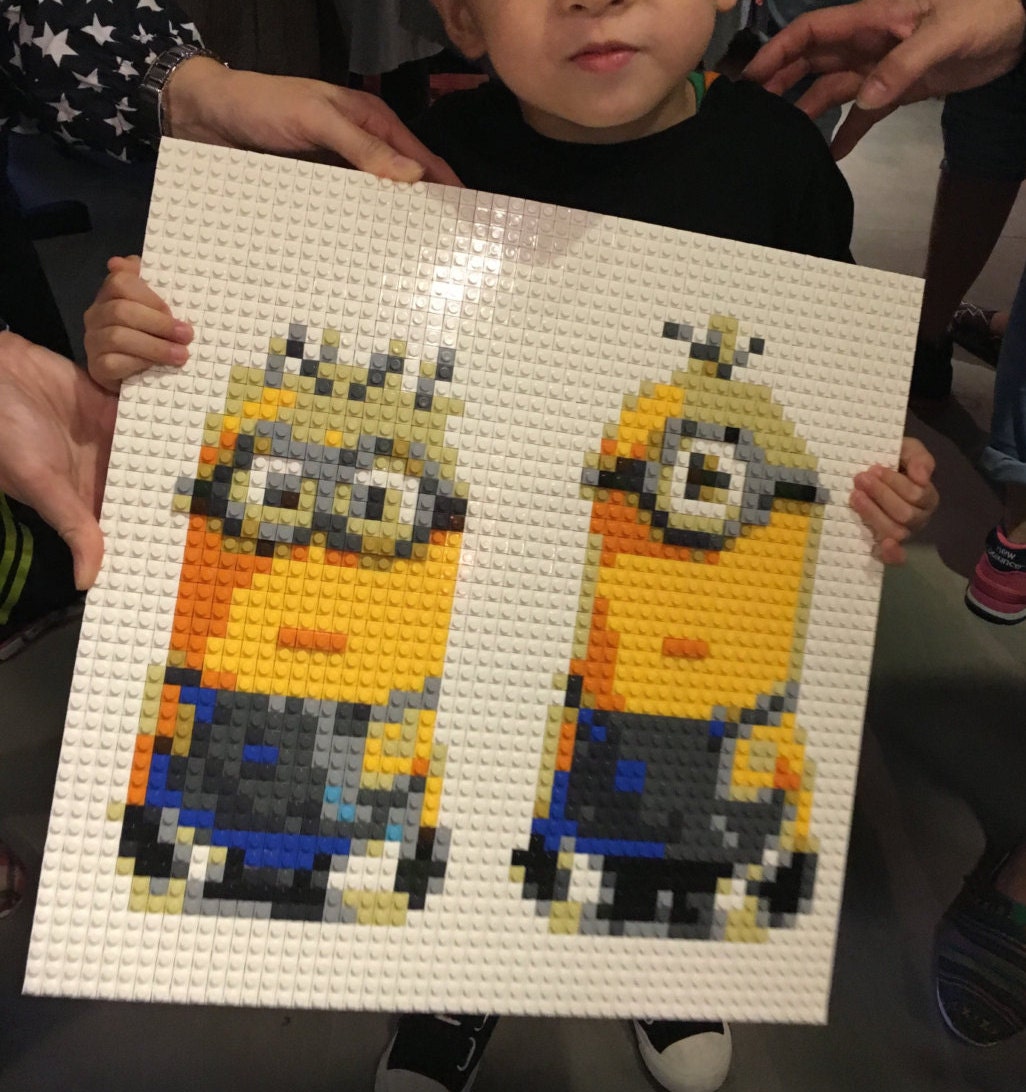 Minion 40cm40cm Custom-made DIY Lego-like Brick Mosaic - Etsy