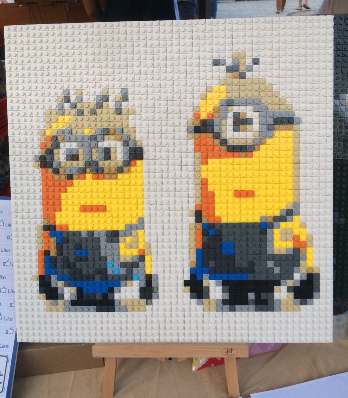 Minion 40cm40cm Custom-made DIY Lego-like Brick Mosaic - Etsy