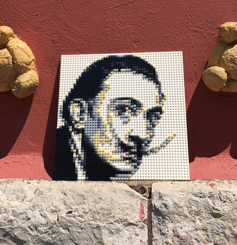 Salvador Dali 40cm40cm DIY Lego-like Brick Mosaic - Etsy Canada