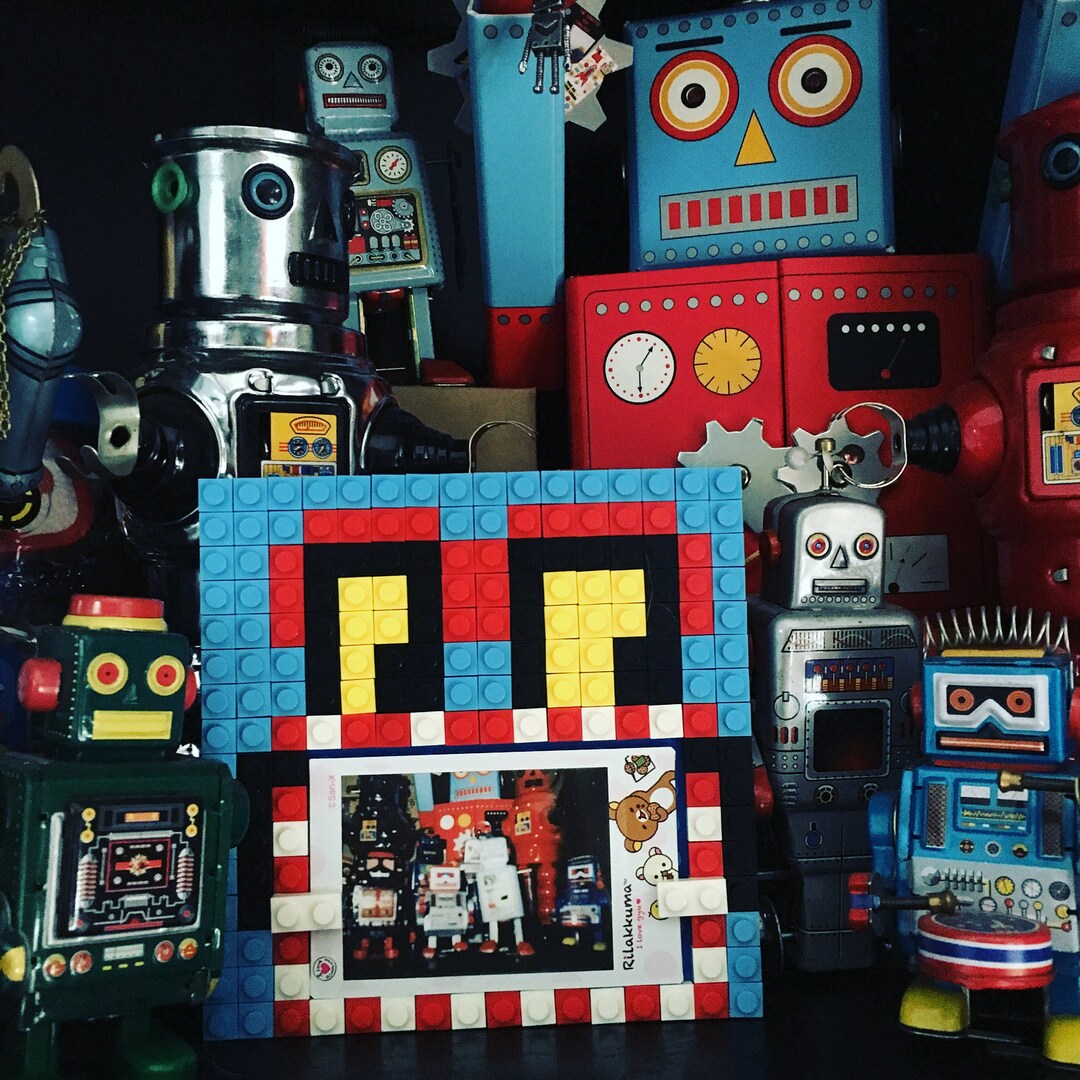 Mini Robot V2 Photo Frame Brick Size 12.8 X12.8 Cm - Etsy