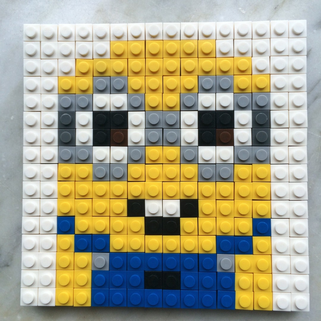 Mini Brick Minion Size 12.8 X12.8 Cm - Etsy