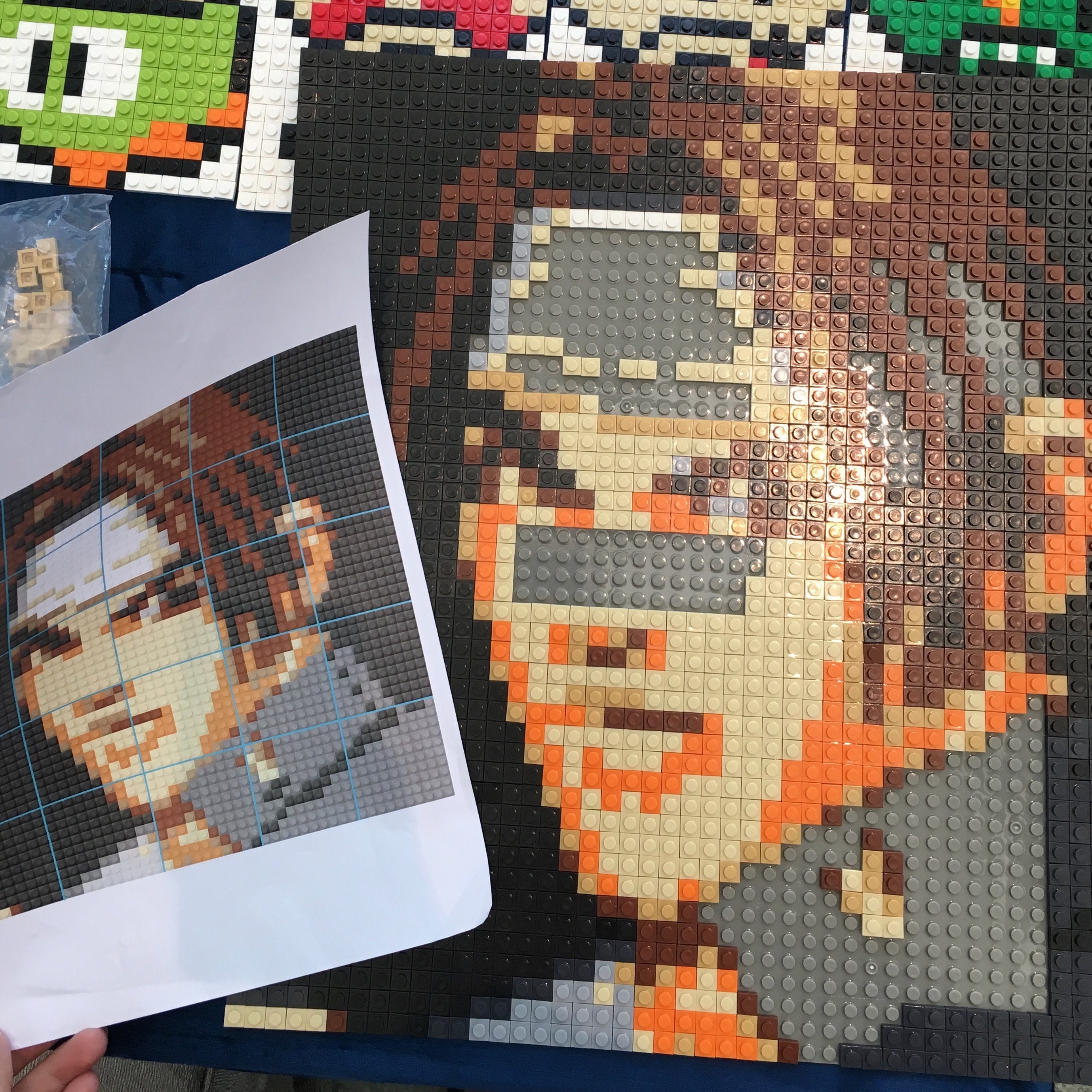 Kyo Portrait 40cm40cm Lego-like Brick Mosaic - Etsy
