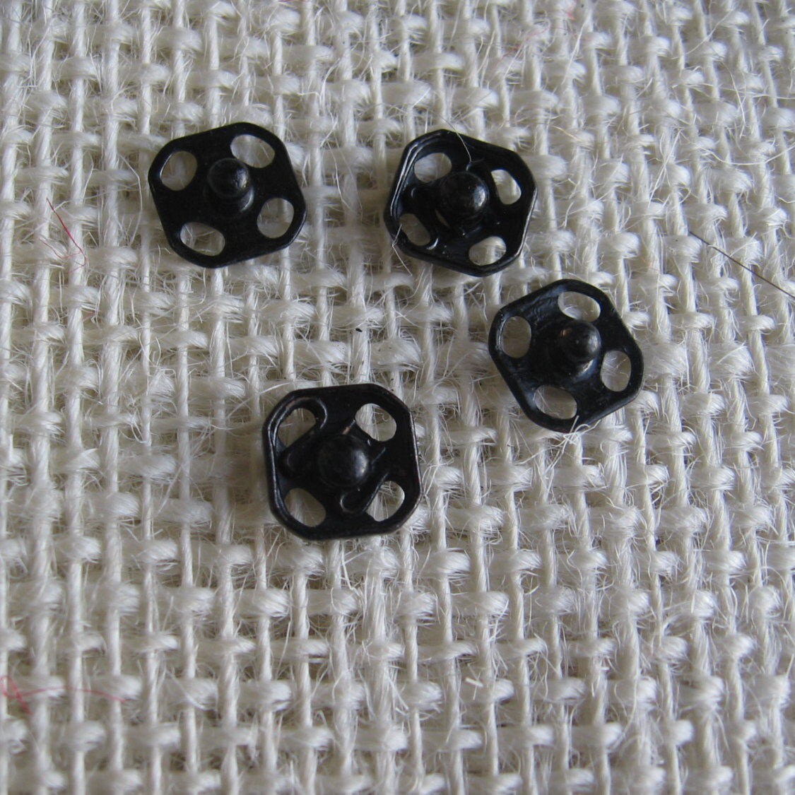 Small Square Black Snaps / Lot of 25 Pairs / 1/4 Metal - Etsy