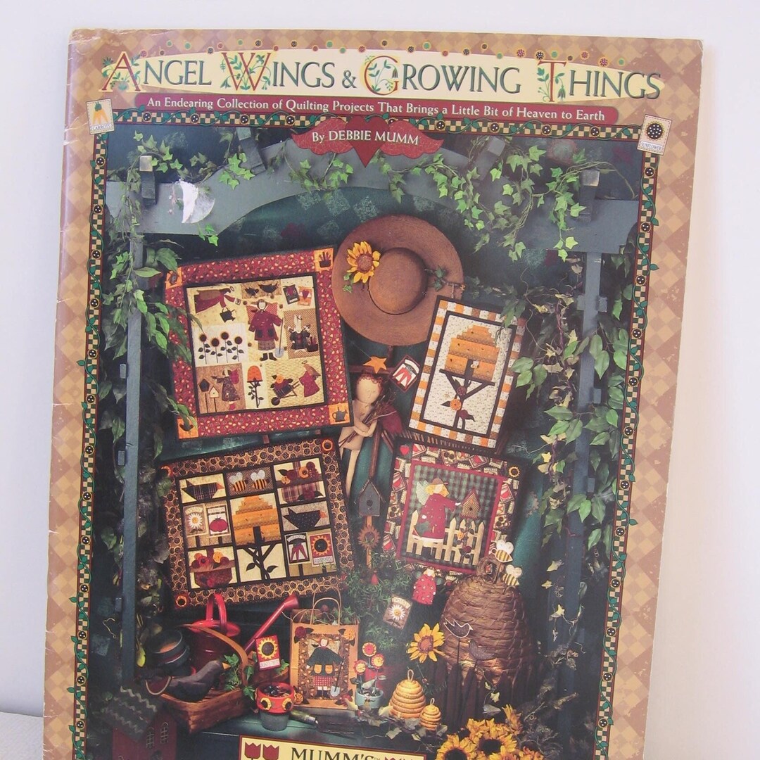 Debbie Mumm Quilt Patterns, Angel Wings and Growing Things, Vintage ...