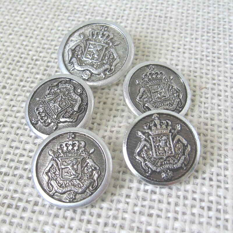 Silver Tone Buttons - Etsy