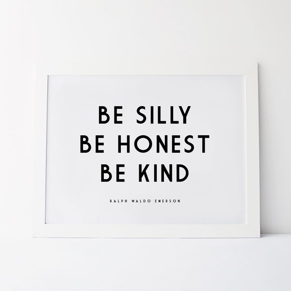 Be Silly Be Honest - Etsy