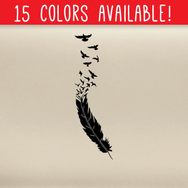 Feather Decal - Etsy