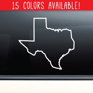 State of Texas Vinyl Decal Laptop Car Truck Bumper Window Sticker - Etsy