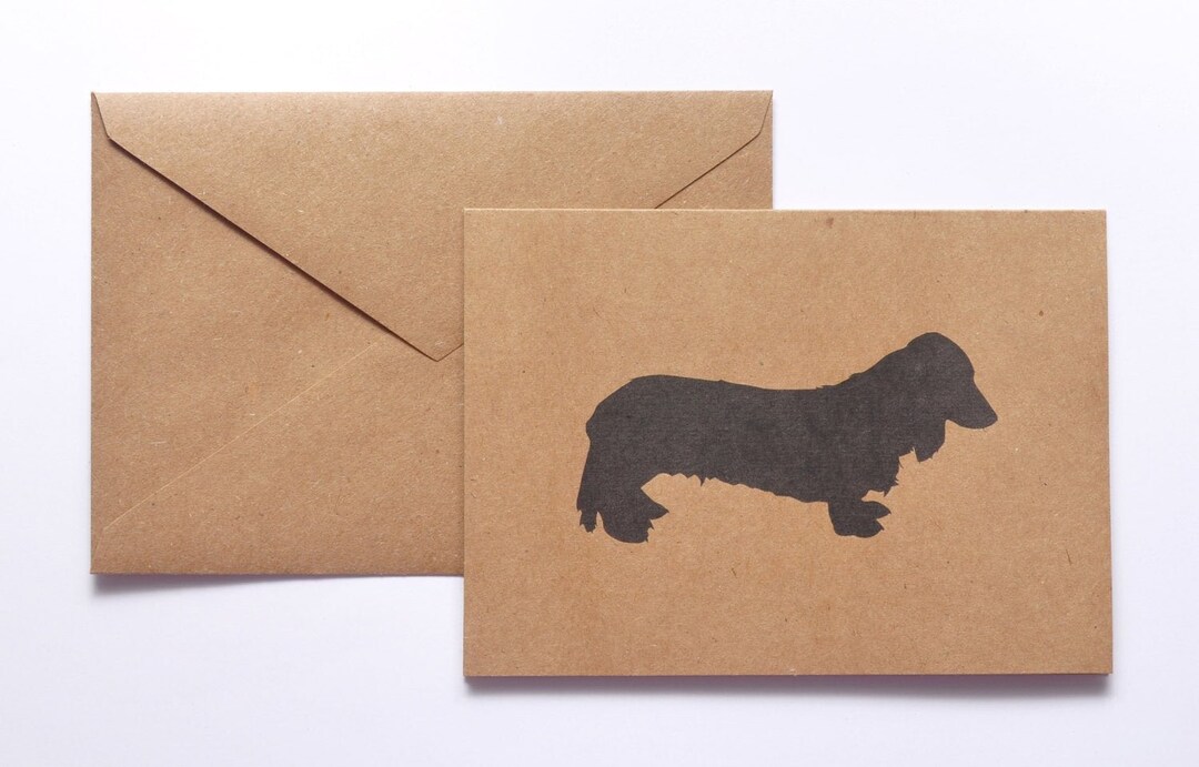 Long Haired Dachshund Cards | Long Haired Dachshund Stationery Note ...