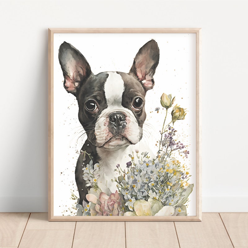 Boston Terrier Art - Etsy