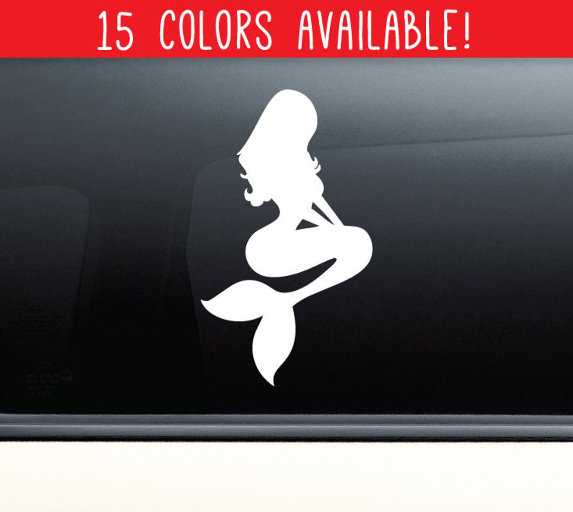 Mermaid Vinyl Decal Laptop Car Truck Bumper Window Sticker - Etsy