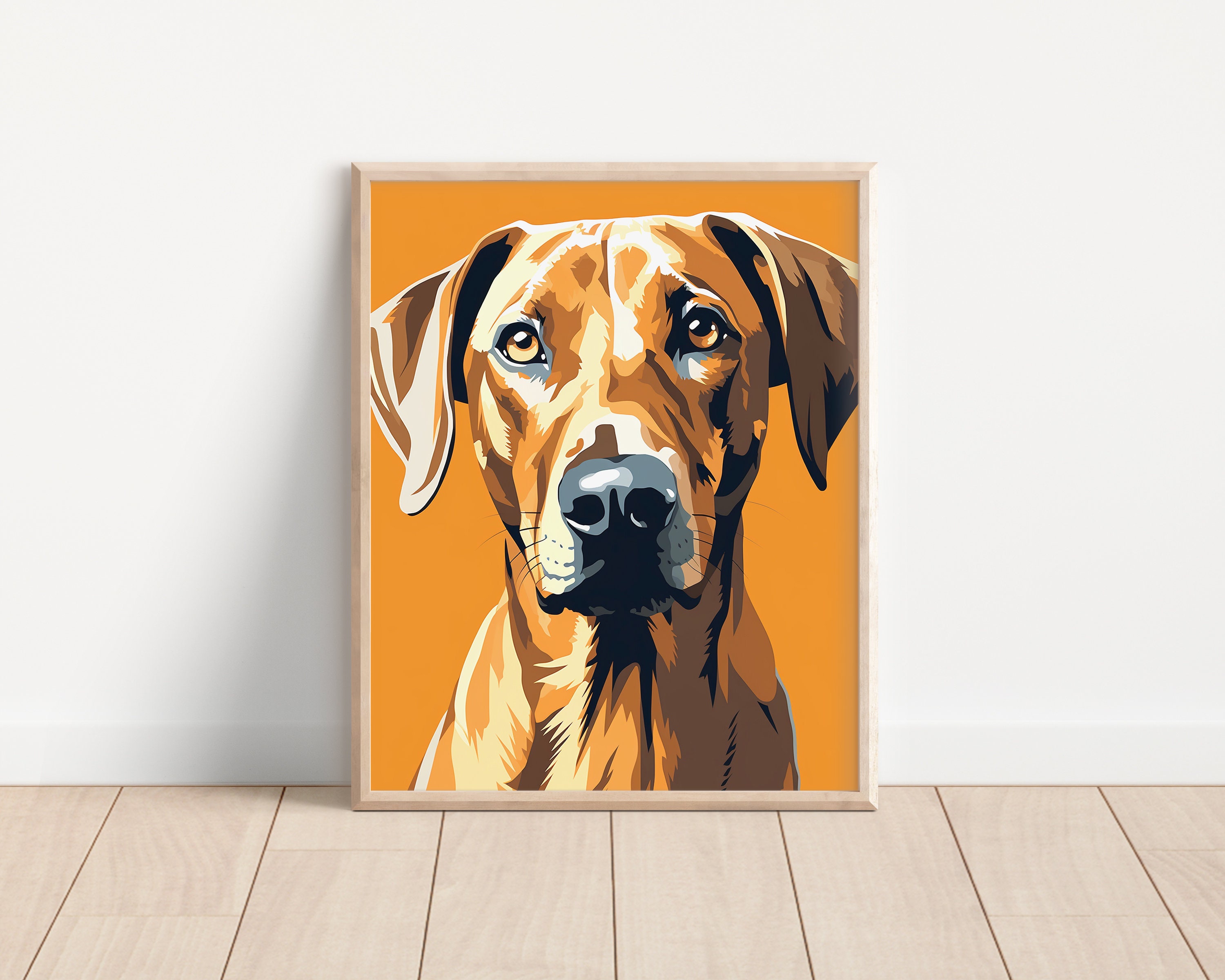 Rhodesian Ridgeback 8x10 Pop Art Style Matte Art Print frame Not ...