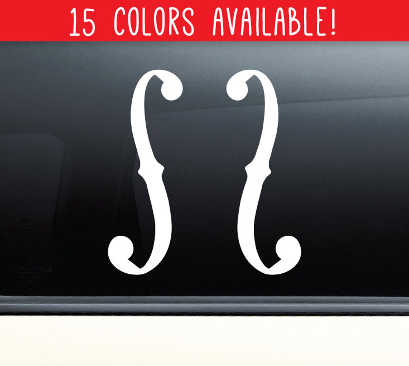 Violin Cello Fret Holes Vinyl Decal Laptop Car Truck Bumper | Etsy