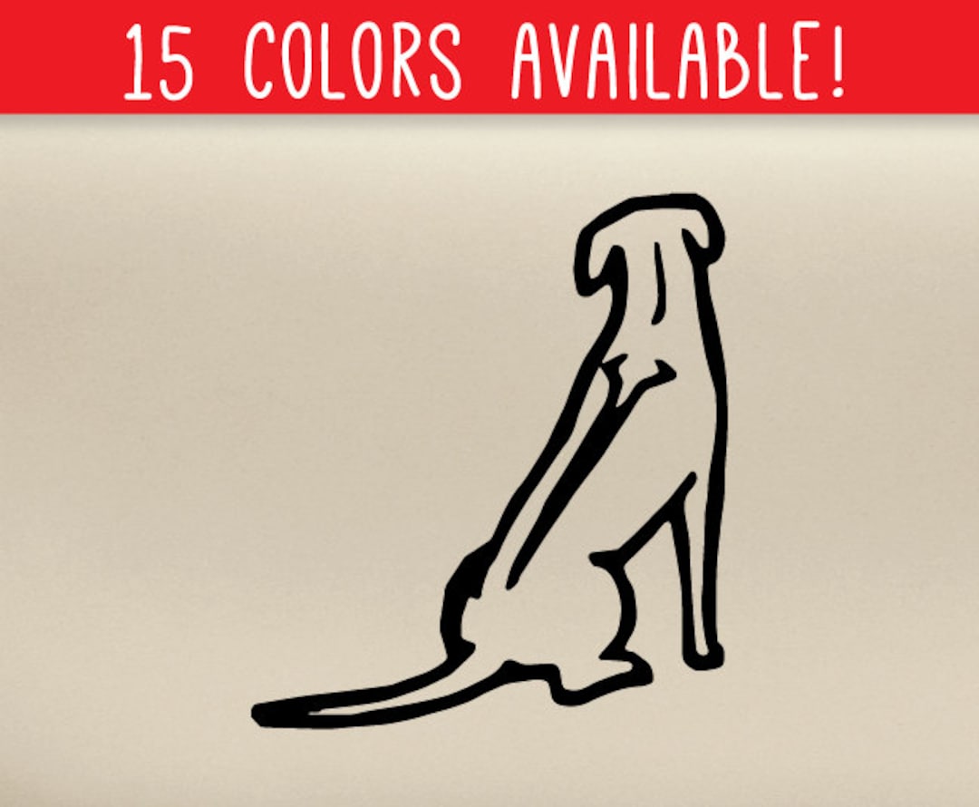 Rhodesian Ridgeback Vinyl Decal Laptop Car Truck Bumper Window Sticker ...