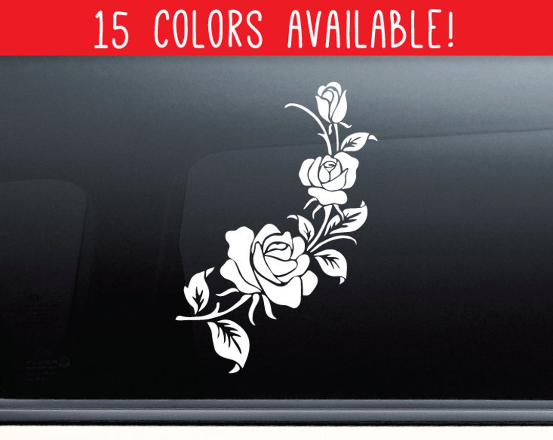Rose Roses Vinyl Decal Laptop Car Truck Bumper Window Sticker - Etsy