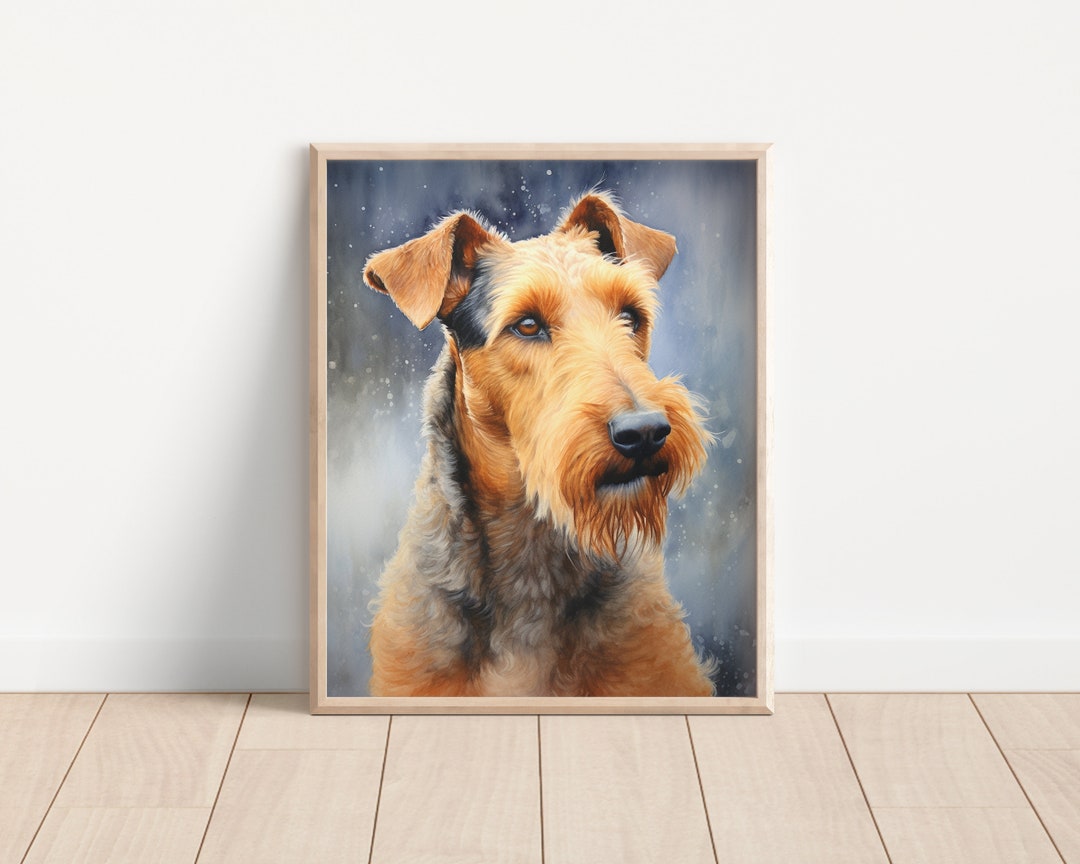 Airedale Terrier 8x10 Matte Art Print frame Not Included - Etsy