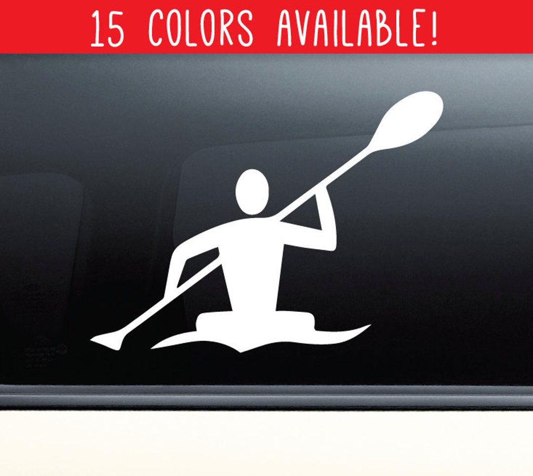 Kayak Vinyl Decal | Kayaker Gift | Kayak Decal for Cars, Laptops ...