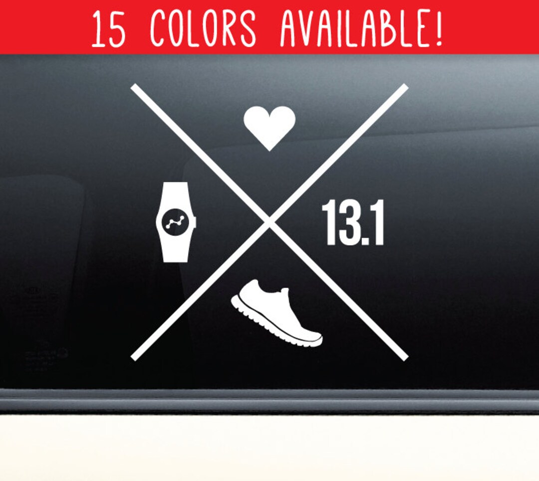 Half Marathon Vinyl Decal | 13.1 Gift | Runner Gift | Half Marathon ...