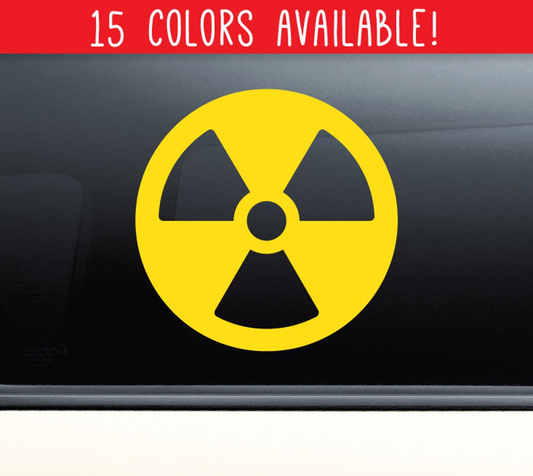 Radioactive Symbol Decal Vinyl Decal for Cars, Laptops, Tumblers - Etsy