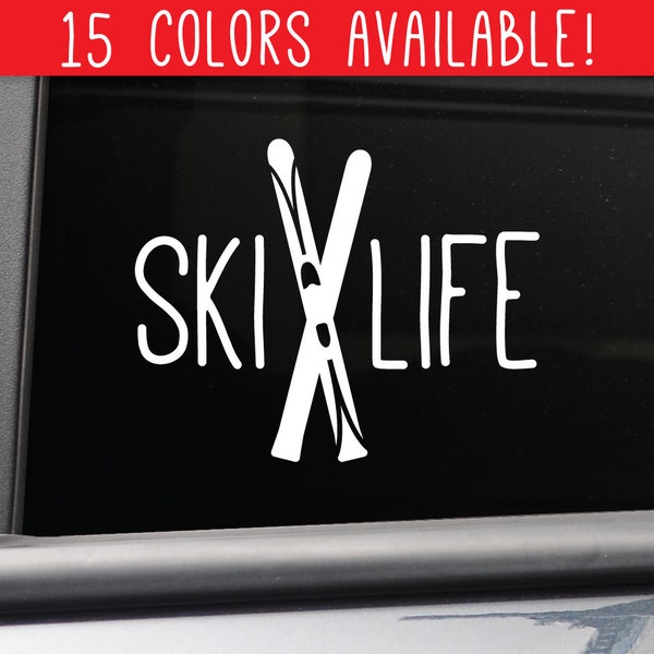 Ski Car Window Decal - Etsy