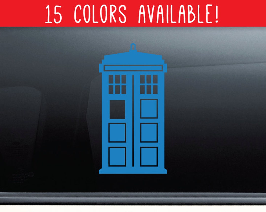 Tardis Vinyl Decal | Tardis Decal for Cars, Laptops, Tumblers - Etsy